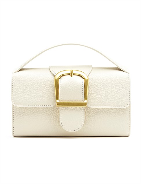 Rylan Mini Flat Handle Buckle Satchel Bag | David Jones
