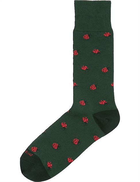 Country Road Lady Bug Sock | David Jones