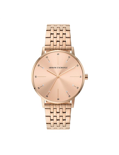 Armani Exchange Rose Gold-tone Analogue Watch | David Jones