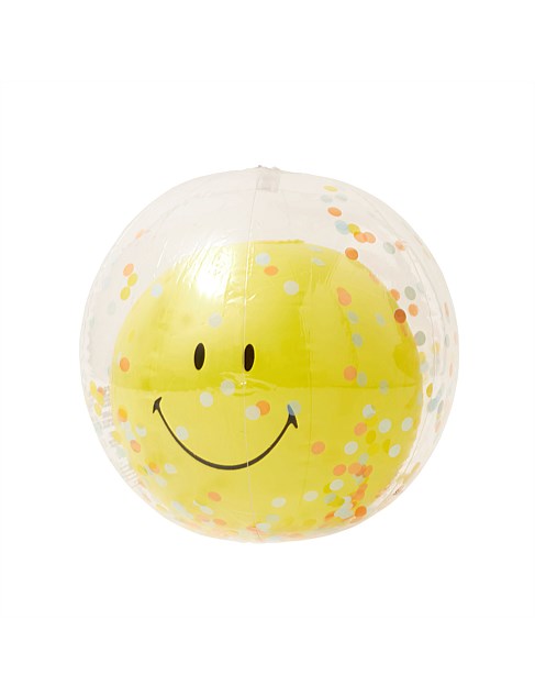 Sunnylife Inflatable Beach Ball Smiley | David Jones