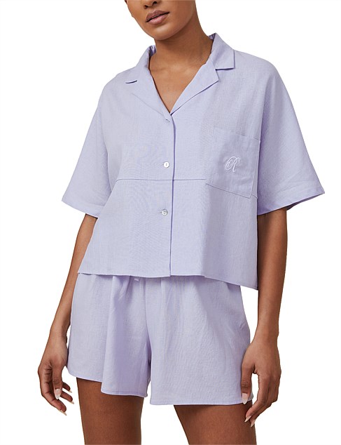 Cotton On Body Linen Blend Sleep Set | David Jones