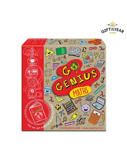 Kids Games Go Genius Maths -The Board Game | David Jones