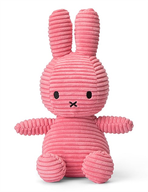 Miffy Plush Miffy Sitting Corduroy Bubblegum Pink -23cm | David Jones