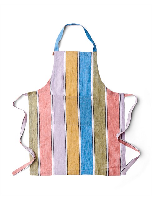 Kip & Co Majorca Stripe Linen Apron | David Jones