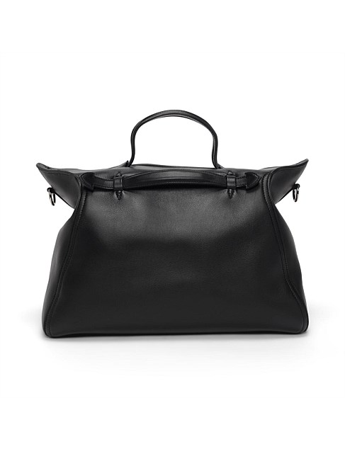 Blue Spinach Pre-loved Hermes Black Evergrain Oxer Bag | David Jones