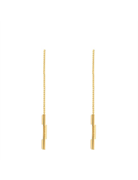 Gucci Gucci Link To Love Chain Earrings With 'gucci' Bar | David Jones