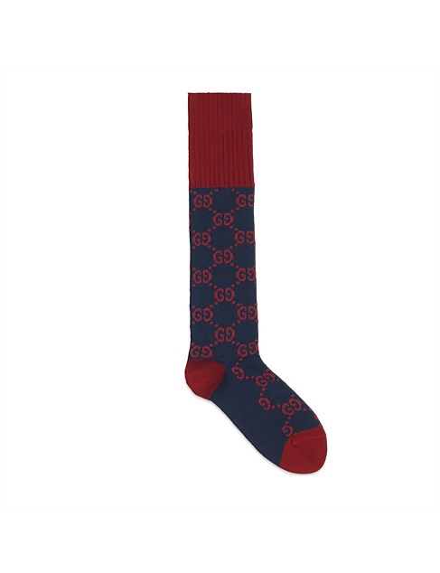 Gucci Gg Pattern Cotton Blend Socks | David Jones