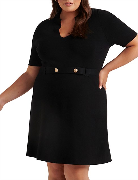 Forever New Alex Curve Mini Knit Dress | David Jones