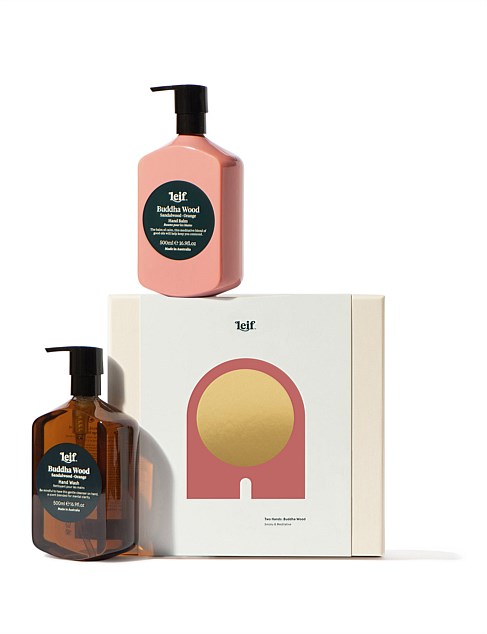 Leif Holiday With Evi O: Buddha Wood Two Hands Set -Large | David Jones