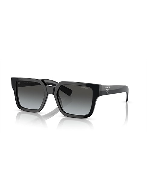 Prada Acetate Pillow Black Sunglass | David Jones