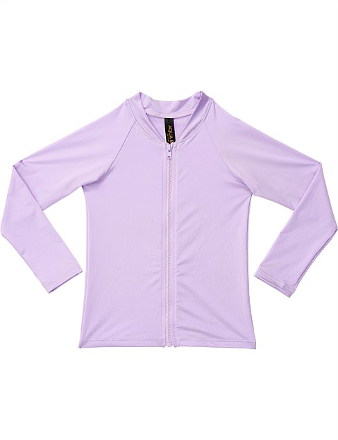 Aqua Blu Long Sleeve Rash Vest (girls 3-7) | David Jones