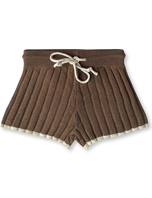 Grown Knitted Rib Shorts | David Jones