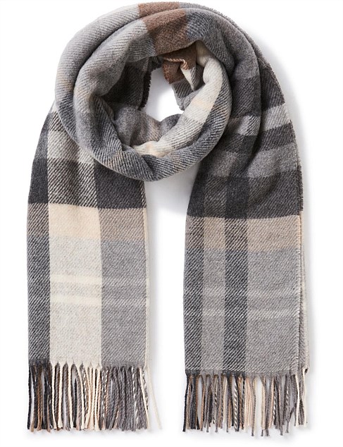 Milana Tonal Check Stole | David Jones