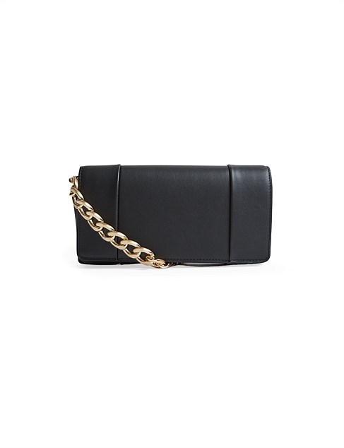 Reiss Alma Clutch Small Leather Clutch Bag | David Jones