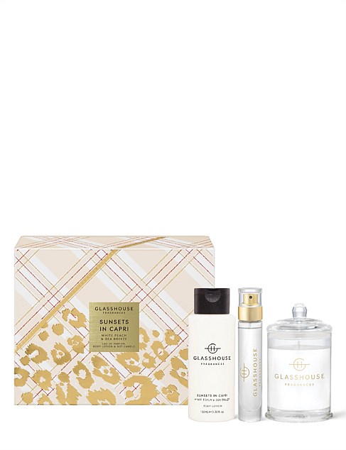 Glasshouse Fragrances Sunsets In Capri Trio Gift Set | David Jones