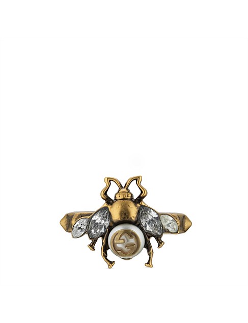 Gucci Bee Ring With Interlocking G | David Jones
