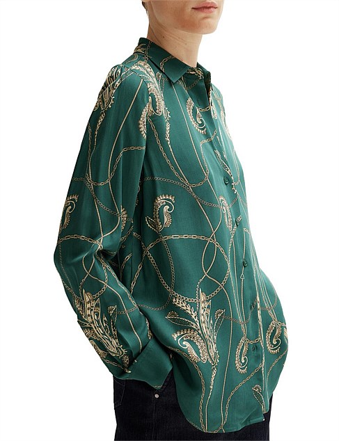 Trenery Modal Ornate Chain Shirt | David Jones