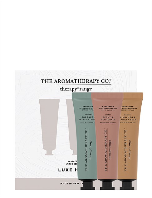 The Aromatherapy Co. Therapy Luxe Hands -Trio Hand Cream Gift Set ...