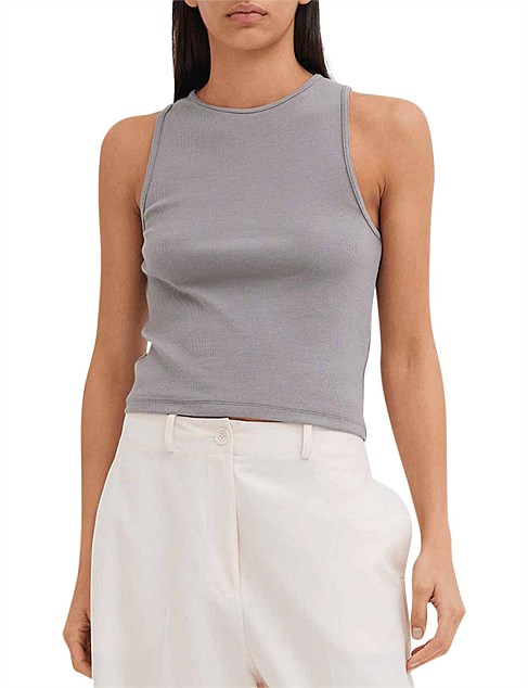 Jac + Jack Poem Ribbed Sleeveless Tank | David Jones