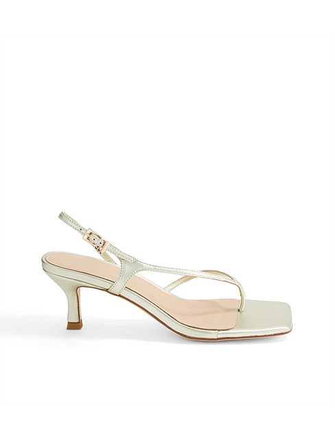 Midas Drewe Pale Gold Leather Sandals | David Jones