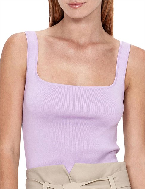 Veronika Maine Square Neck Tank | David Jones