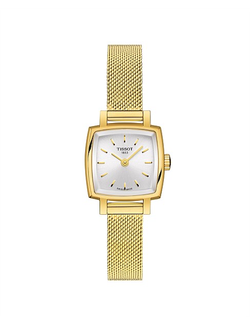 Tissot Lovely Square Gold Watch | David Jones