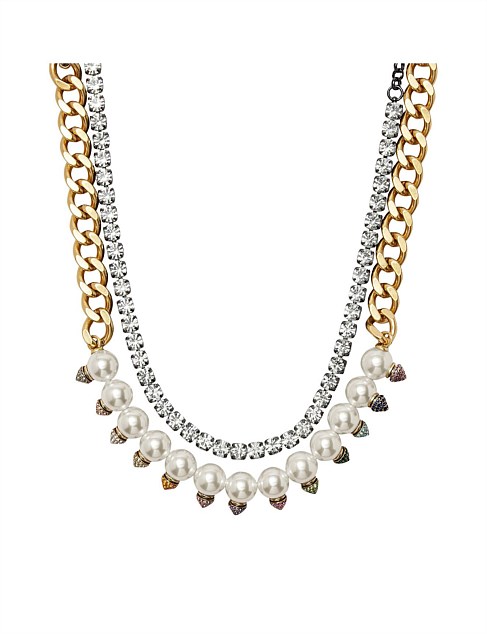 Mimco Rhi-rhi Duo Necklace | David Jones