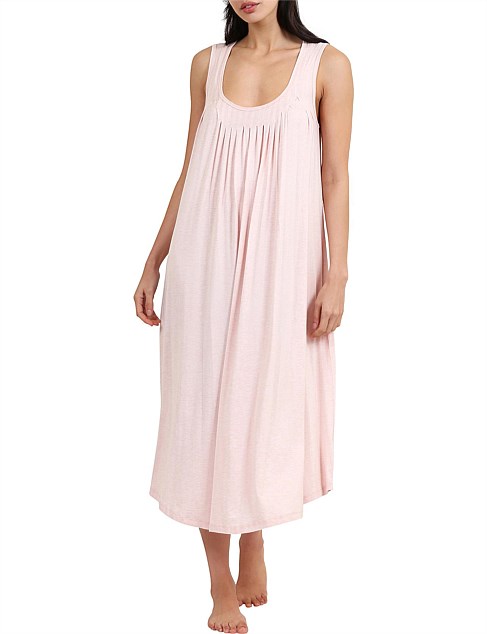 Papinelle Modal Soft Pleat Front Sleeveless Short Nightie | David Jones