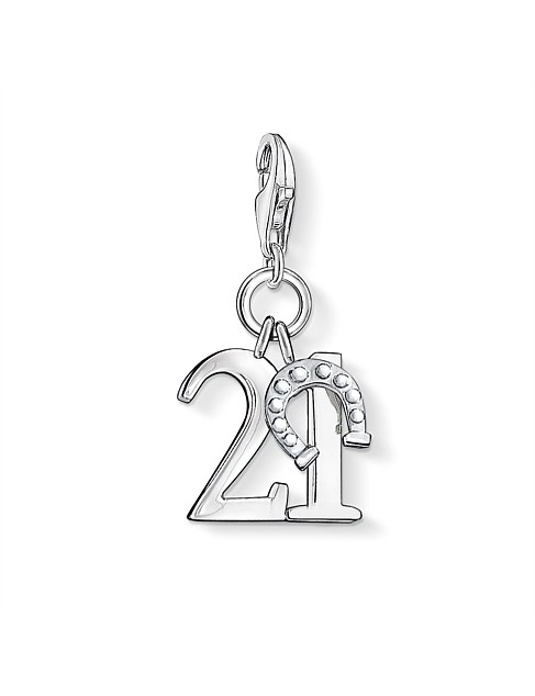 Thomas Sabo Lucky Number '21' Charm Pendant | David Jones