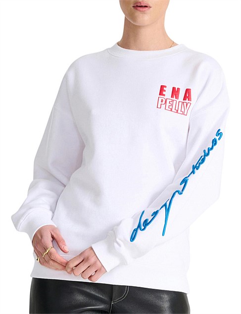 Ena Pelly New Future Sweater In Bright White | David Jones