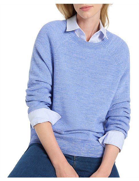 David Lawrence Svea Raglan Knit | David Jones