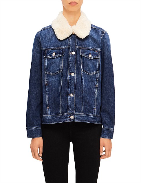 Tommy Hilfiger Denim Straight Teddy Jacket | David Jones