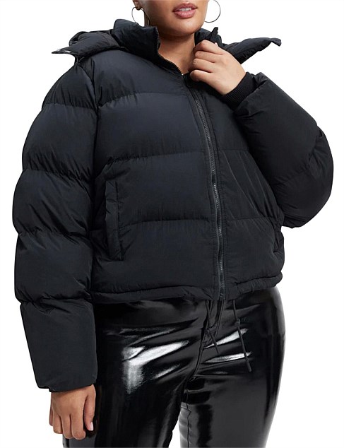 Good American Puffer Trucker Jacket | David Jones