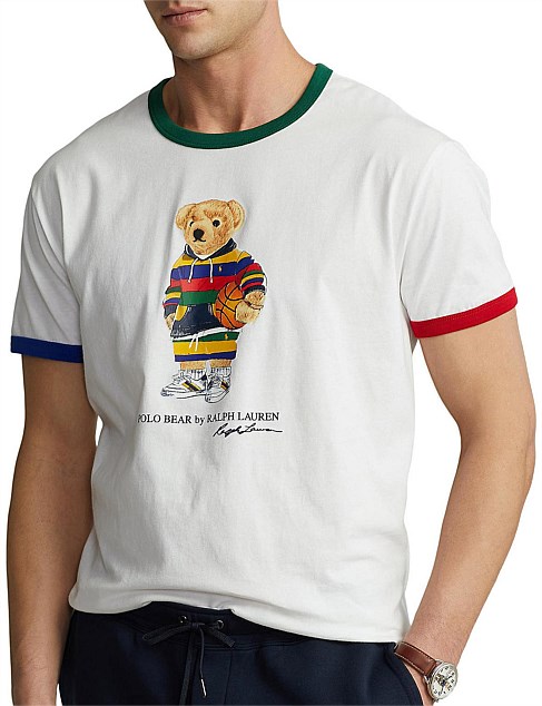 Polo Ralph Lauren Custom Slim Fit Polo Bear Jersey T-shirt | David Jones