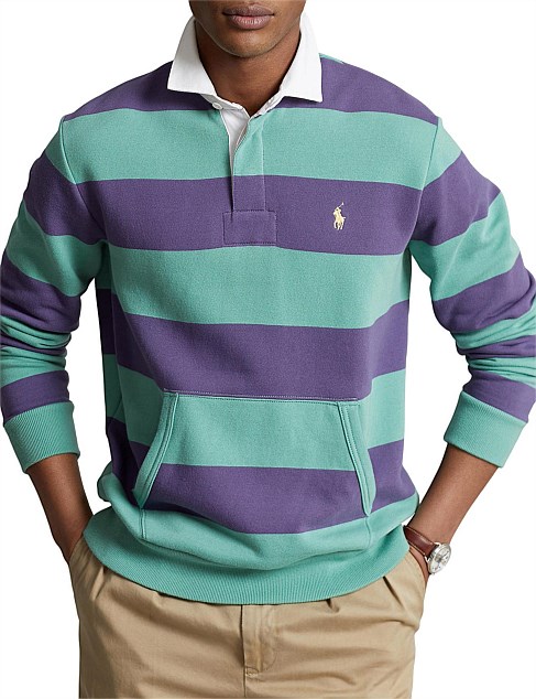 Polo Ralph Lauren Striped Fleece Rugby Shirt | David Jones