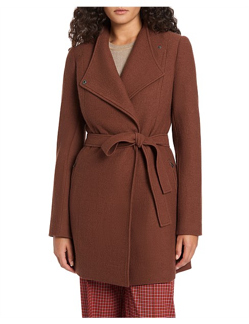 Marcs Women Ruby Felted Wool Coat Long Sleeve | David Jones