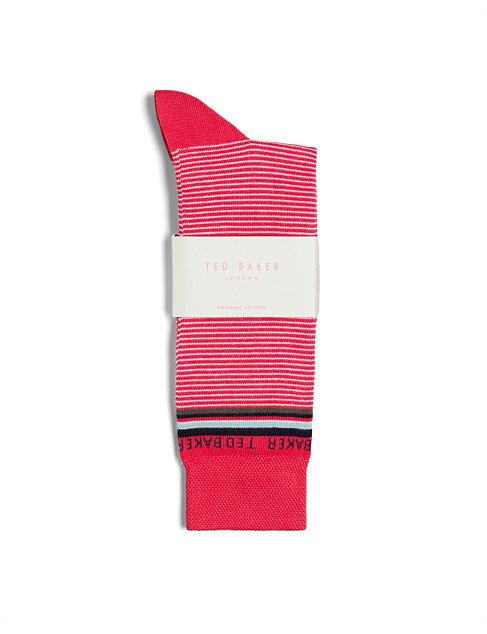 Ted Baker Ted Baker Fine Striped Sock | David Jones