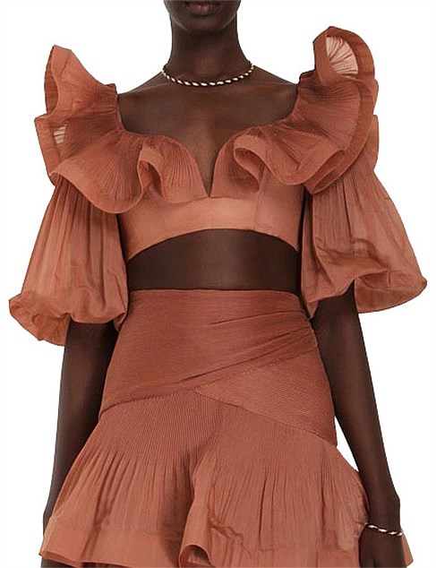 Zimmermann Cropped Bodice | David Jones