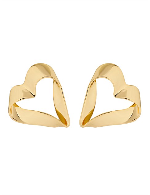 Ted Baker Monroe: Infinity Heart Stud Earring | David Jones