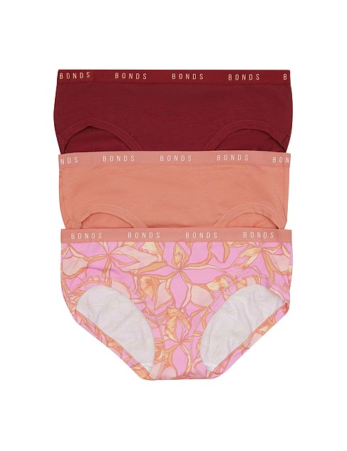 Bonds Cottontails Midi Brief 3 Pack | David Jones