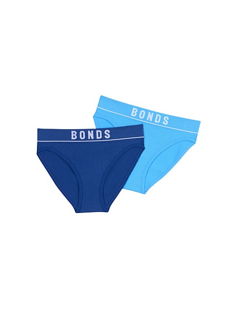 Bonds Girls Retro Rib Bikini 2pk | David Jones