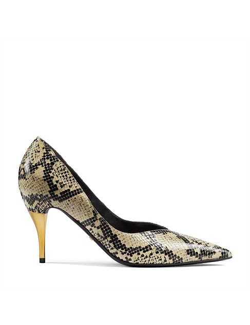Gucci Women's Python Print Mid-heel Pump | David Jones