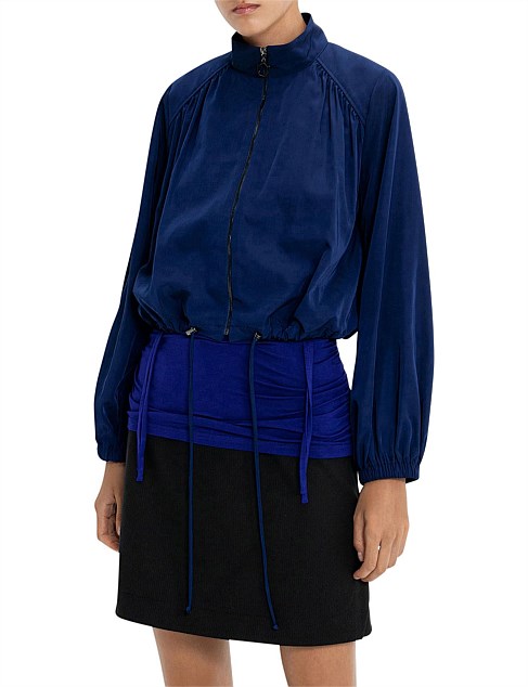 Cue Drawstring Bomber Jacket | David Jones