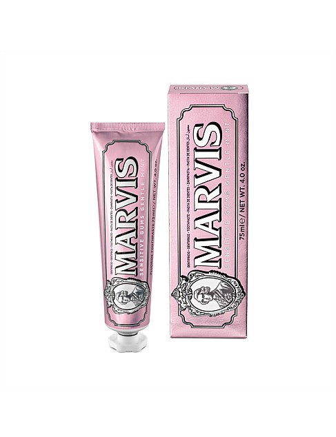 Marvis Sensitive Gums Gentle Mint Toothpaste 75ml | David Jones