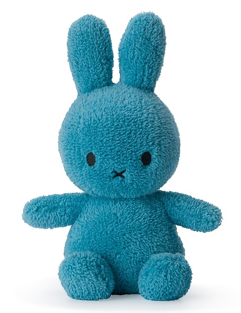 Miffy Plush Miffy Sitting Terry Ocean Blue (23cm) | David Jones
