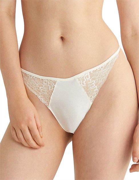 Calvin Klein Ck Black Bridal Thong | David Jones