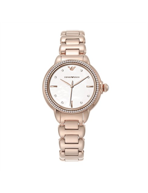Emporio Armani Rose Gold Tone Analogue Watch | David Jones