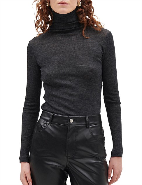 Arnsdorf Merino Long Sleeve Skivvy Top | David Jones