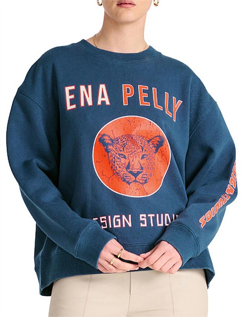 Ena Pelly Tiger Sphere Oversized Sweater | David Jones