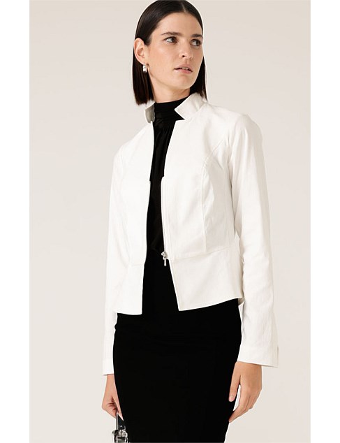 Sacha Drake Front Zip Peplum Jacket | David Jones